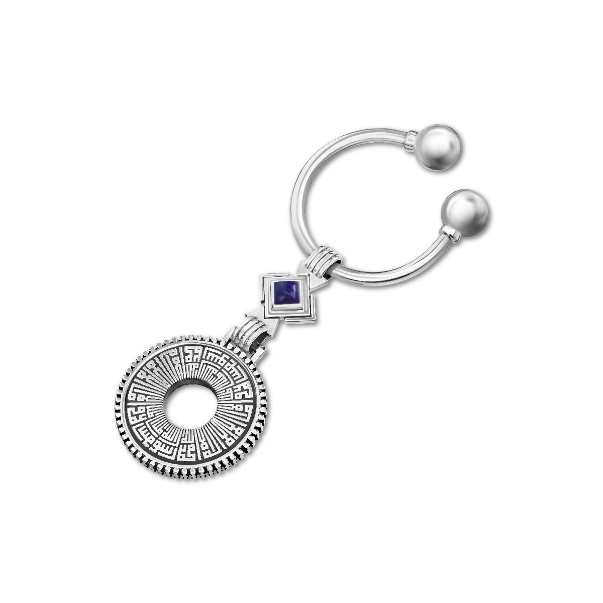 Faith Keychain by Azza Fahmy - Sterling Silver - Designer Keychains ...